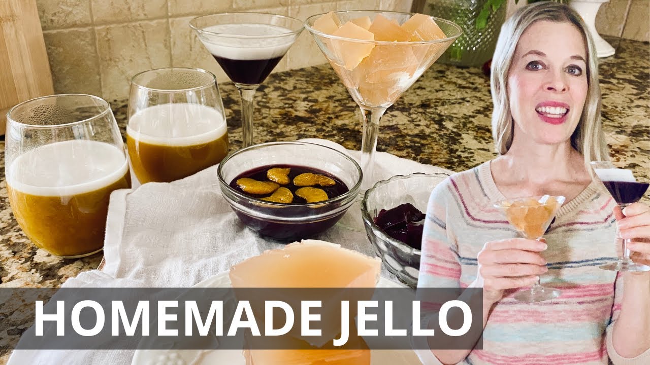 How To Make Homemade Jello 2 Ways With Gelatin Or Agar Youtube
