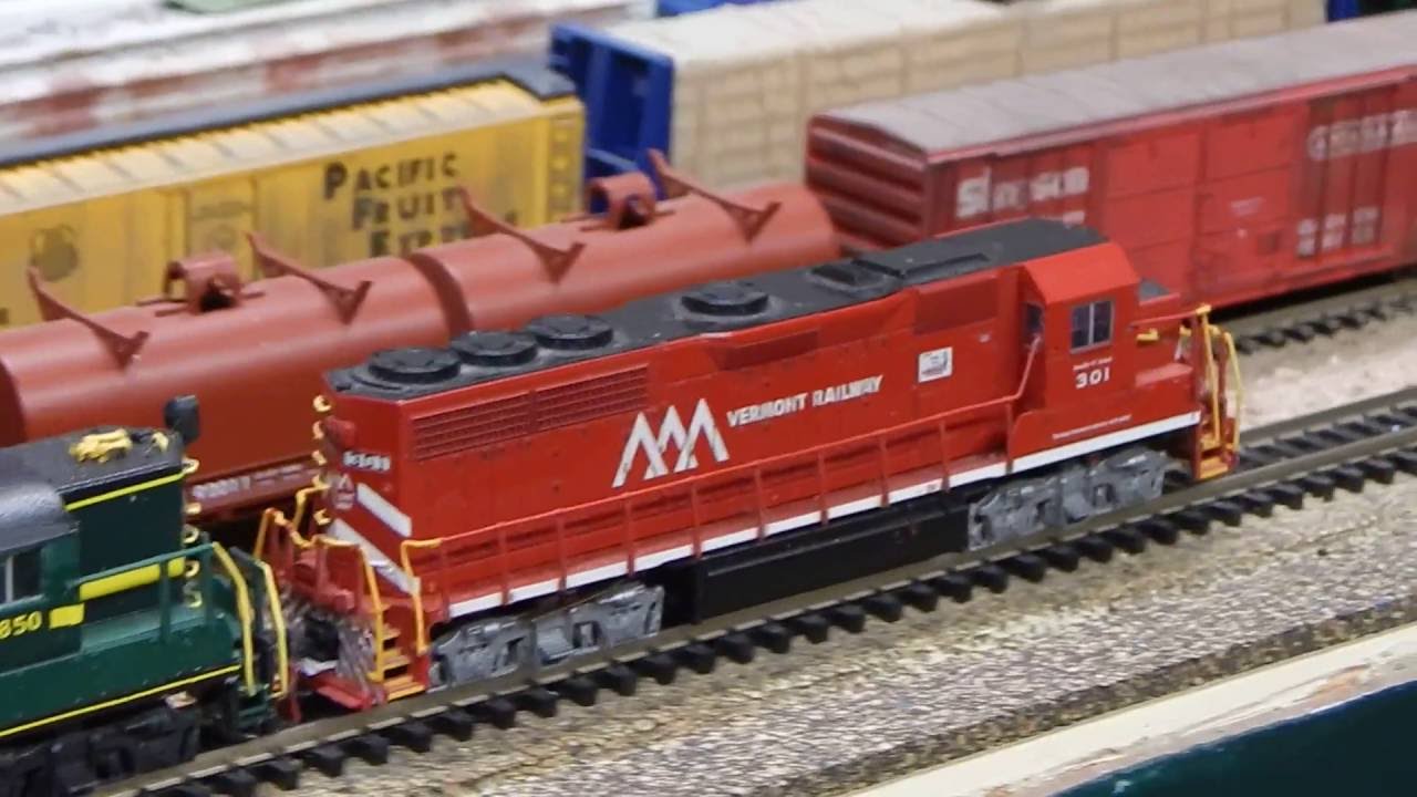 Union Pacific & Santa fe Railway N scale- Mini Op Session - YouTube