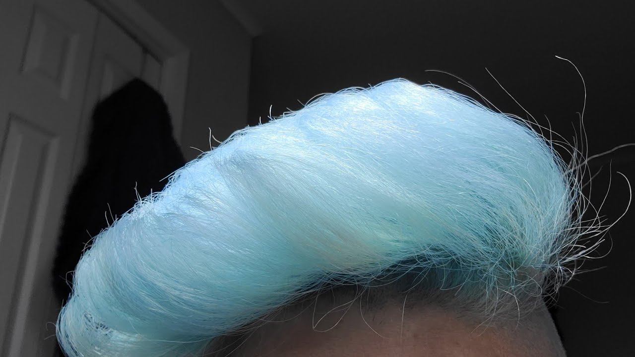 Full Review On Manic Panic "Blue Angel" Sky Blue Hair Color - YouTube