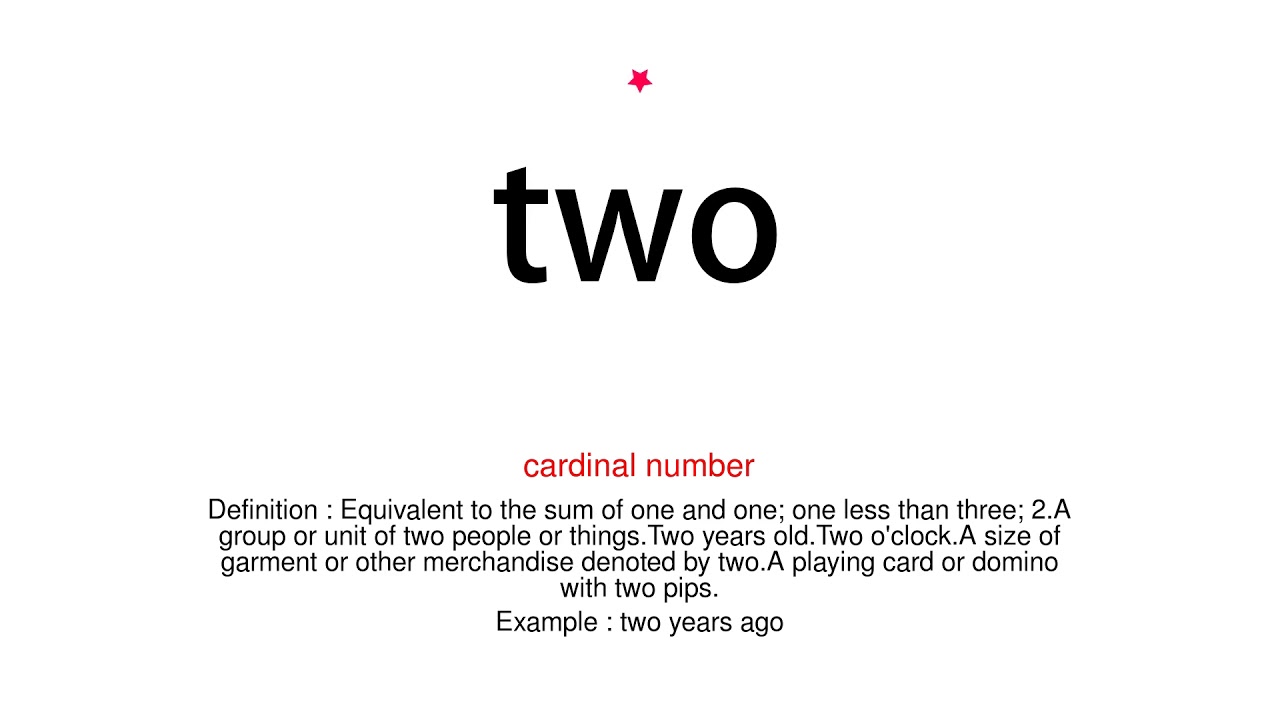 How to pronounce two - Vocab Today - YouTube