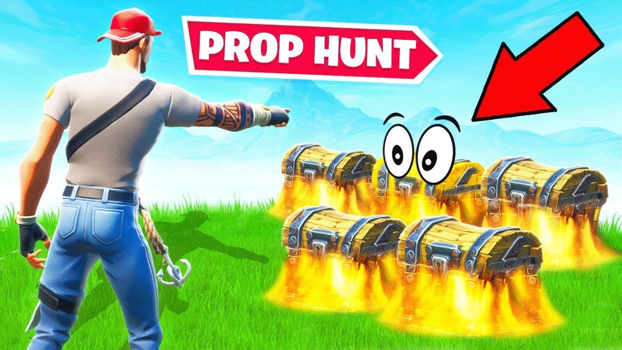 Playing Prop Hunt *Kinda MEME*-Fornite - YouTube