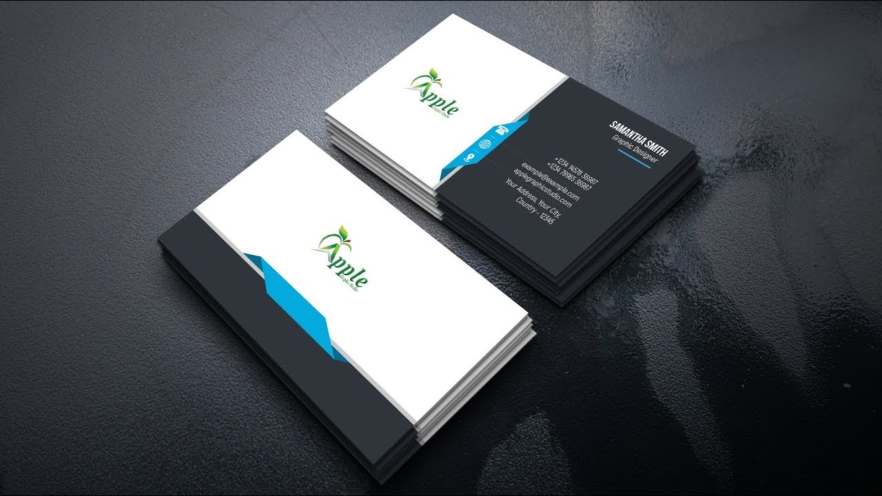 Professional Business Card Design Tutorial - Photoshop CC Tutorial ...