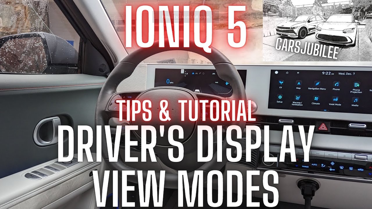 Ioniq 5 - Driver's Display View Modes Tutorial (Tips + How To + Demo) Similar to Kia EV6 - YouTube