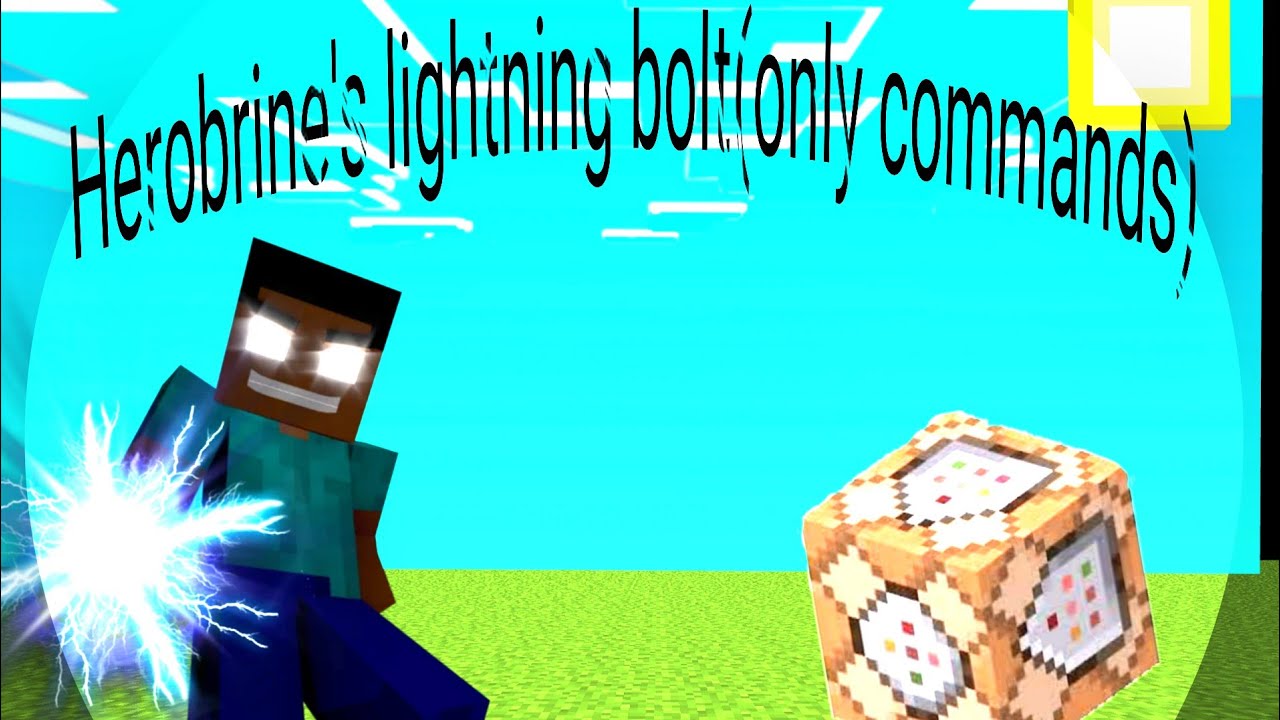 ⚡ Herobrine's Lightning Power in Minecraft!(No mods) - YouTube