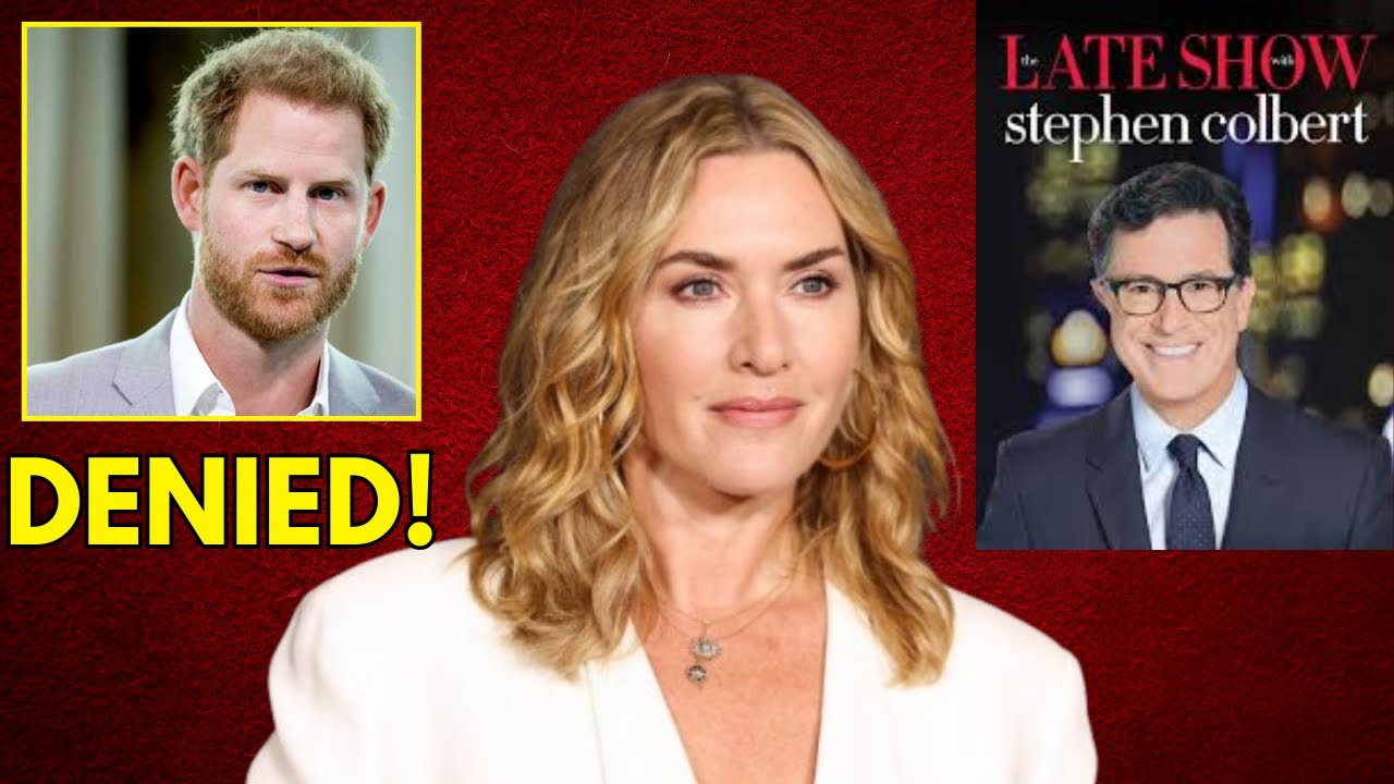 Harry Furiously Exits Colbert Late Show As Kate Winslet Refuse ...