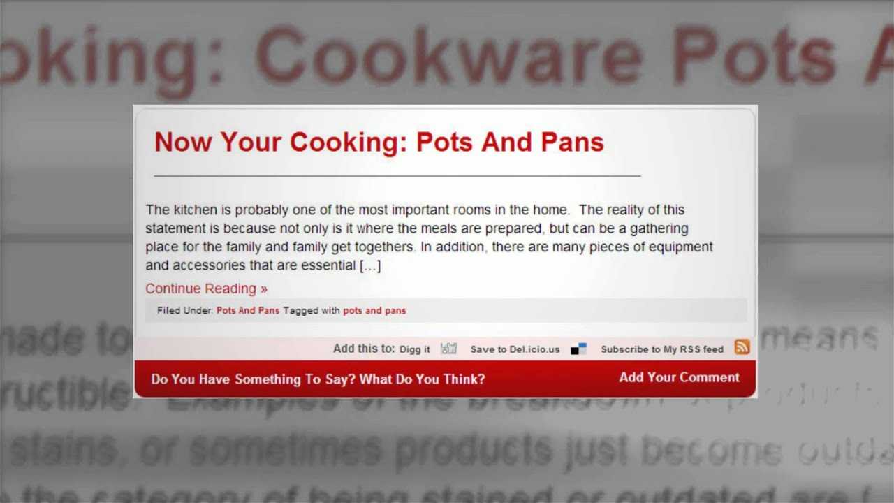 Pots and Pans by Home Vertex - YouTube