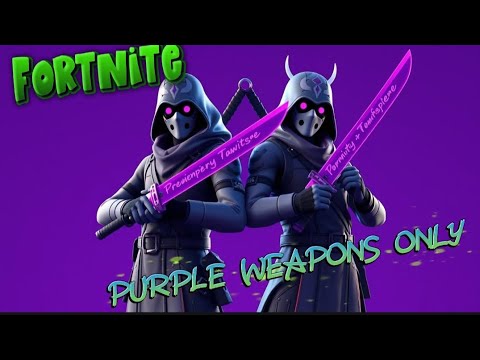 FORTNITE PURPLE WEAPONS ONLY CHALLENGE DUOS!! - YouTube