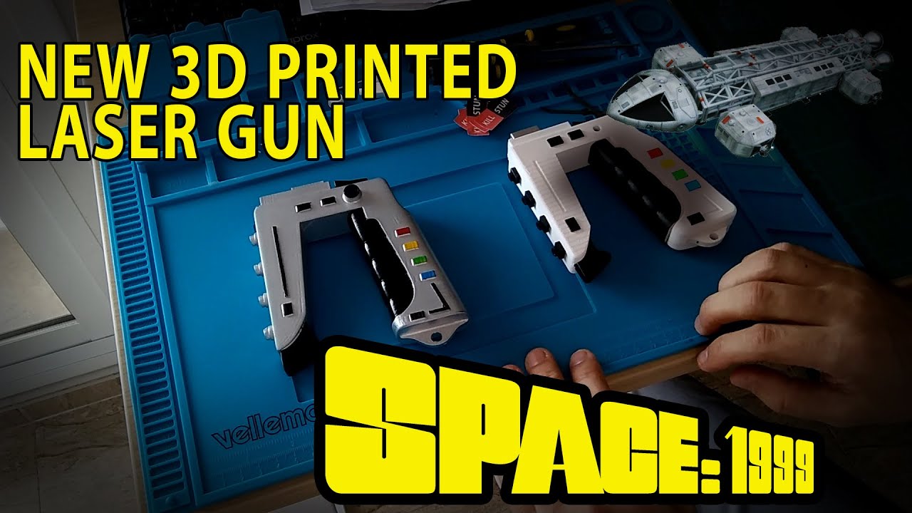 Space 1999 and Laser Gun 3D printed - YouTube