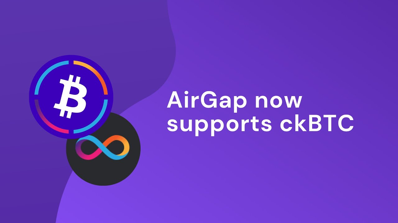 AirGap adds support for ICP’s ckBTC - YouTube
