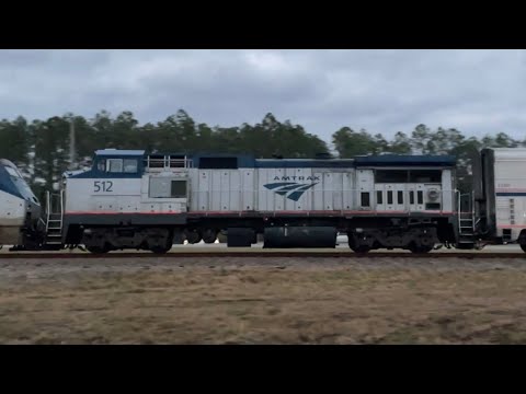 Amtrak Dash 8 #512 on the Auto Train - YouTube