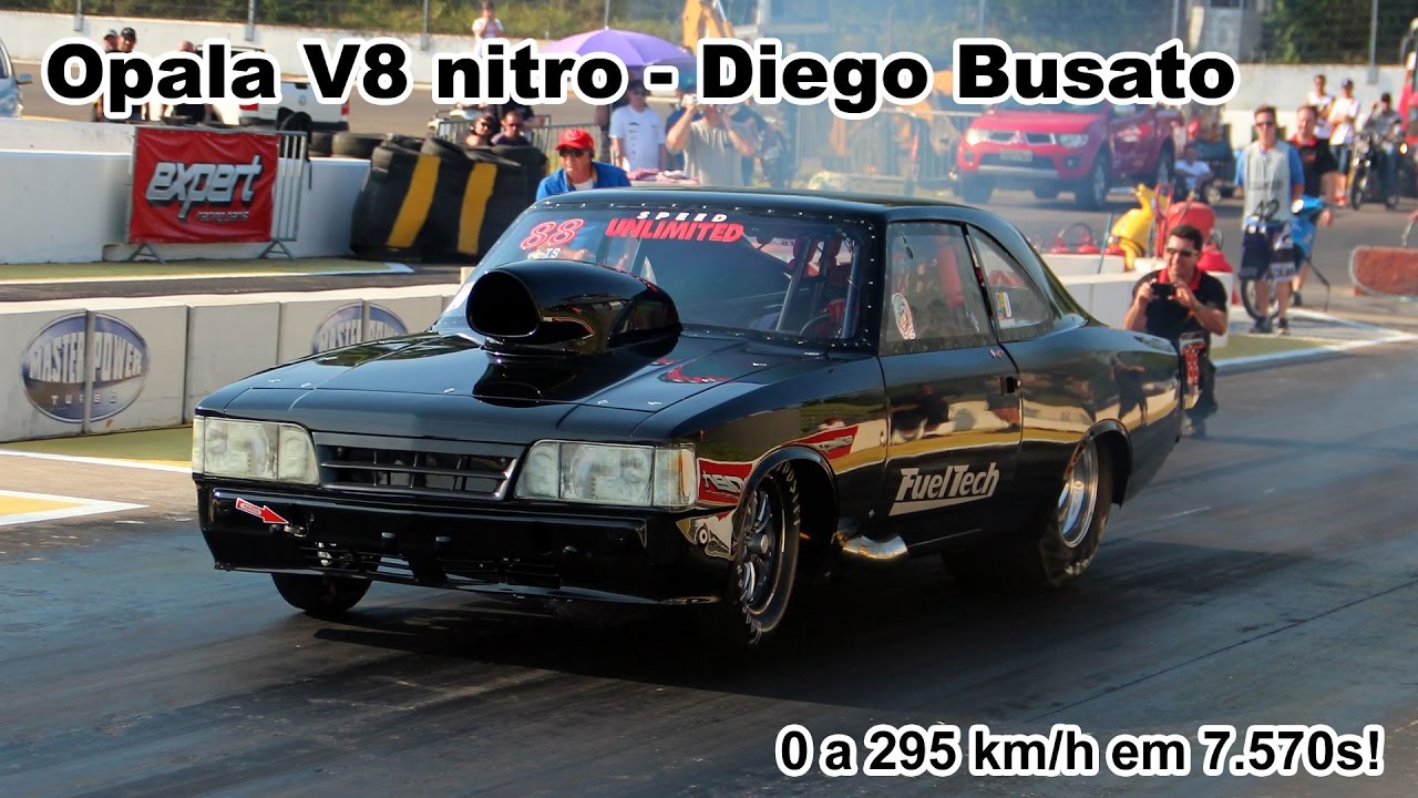 Opala TS Diego Busato - 295 km/h em 7.5s! - YouTube