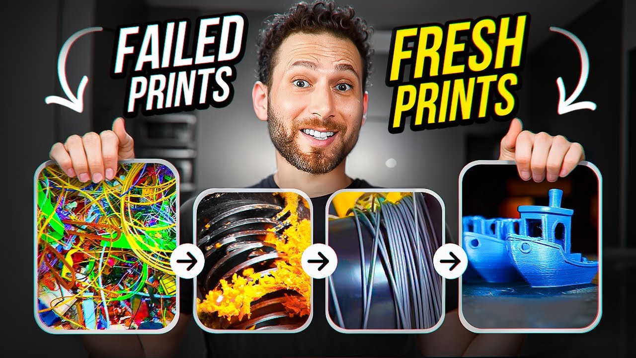 Now You Can Recycle Your 3D Prints Affordably* - YouTube
