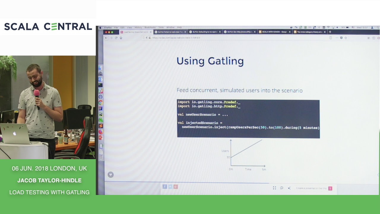 [Scala Central] - Jacob Taylor Hindle - Load testing with Gatling - YouTube