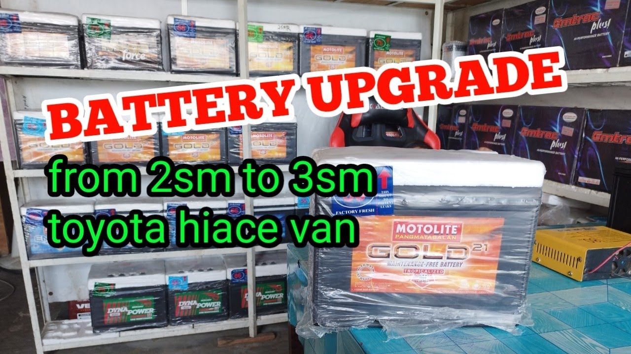upgrade battery from 2sm to 3sm toyota hiace @BATTERYPH - YouTube