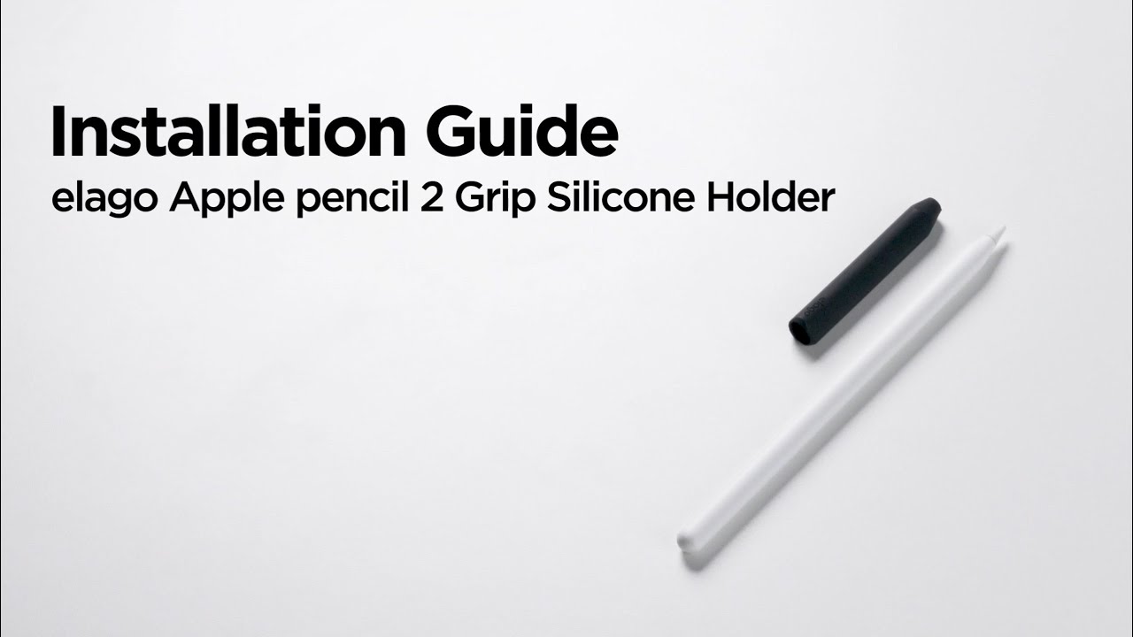 How to install elago ApplePencil2 Grip Silicone Holder - YouTube