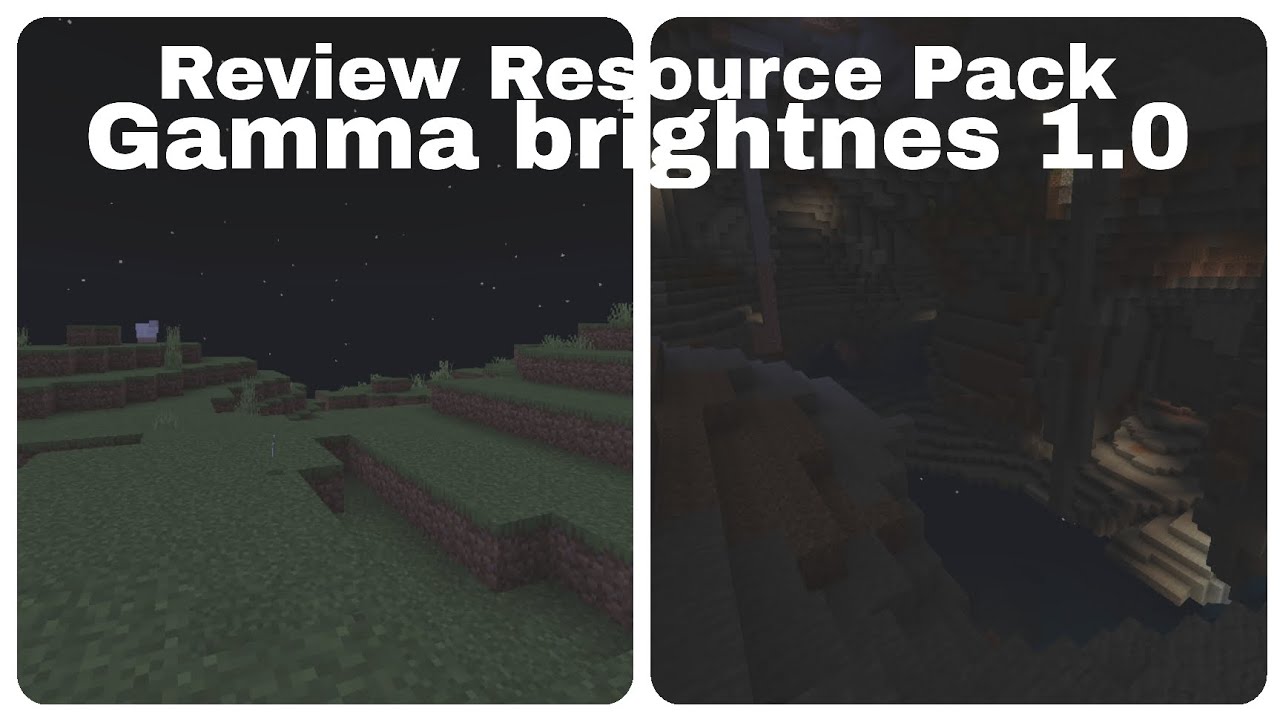 Review Resource Pack Gamma brightnes 1.0 || Minecraft 1.19 - YouTube