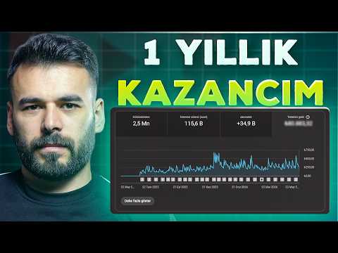 Youtube'dan 1 Yılda KAÇ PARA KAZANDIM ?✅Gerçek studio verileri