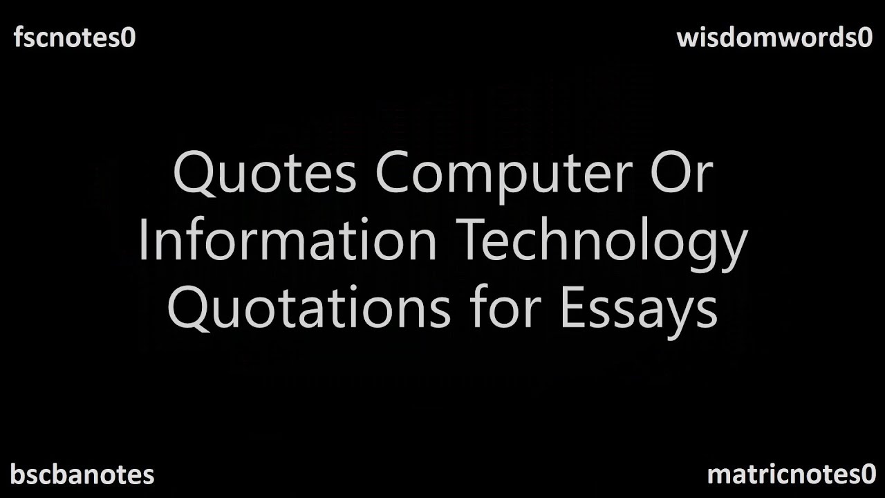 Computer Technology Quotes
