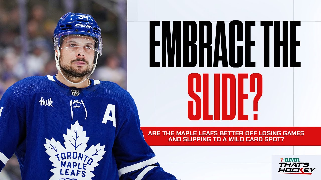ARE THE MAPLE LEAFS BETTER OFF LOSING GAMES AND SLIPPING TO A WILD CARD ...