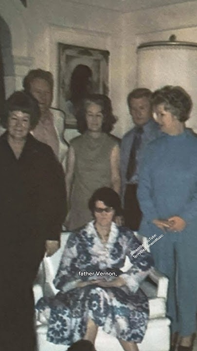 Elvis grandmother Minnie Mae “Dodger” Presley and her five children at Graceland. - YouTube