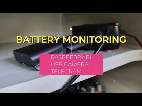 Battery Monitoring Using Raspberry Pi, USB Camera and Telegram - YouTube