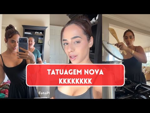 ÇÃ CAUGHT MIRELLA IN THE SKIP 😂 | NEW TATTOO (NATURAL) LOL #mirellasantos