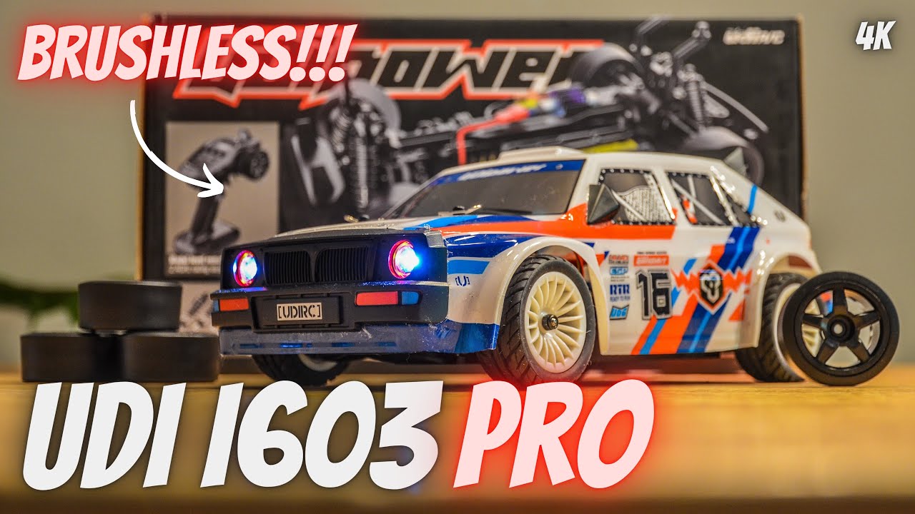 UDI 1603 PRO BRUSHLESS DRIFT / RALLY CAR | UNBOXING & TEST ...