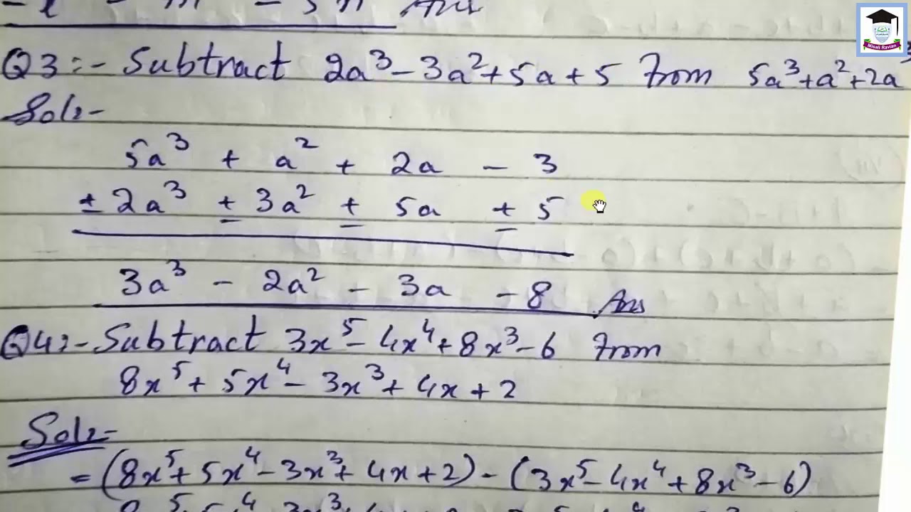 Math, Lecture 6, Class 6 PTB - YouTube