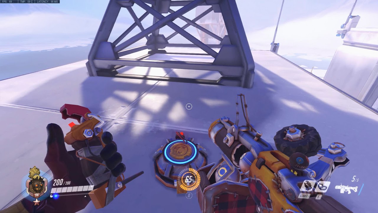 How to double jump using Junkrat's Concussion mine ability - YouTube