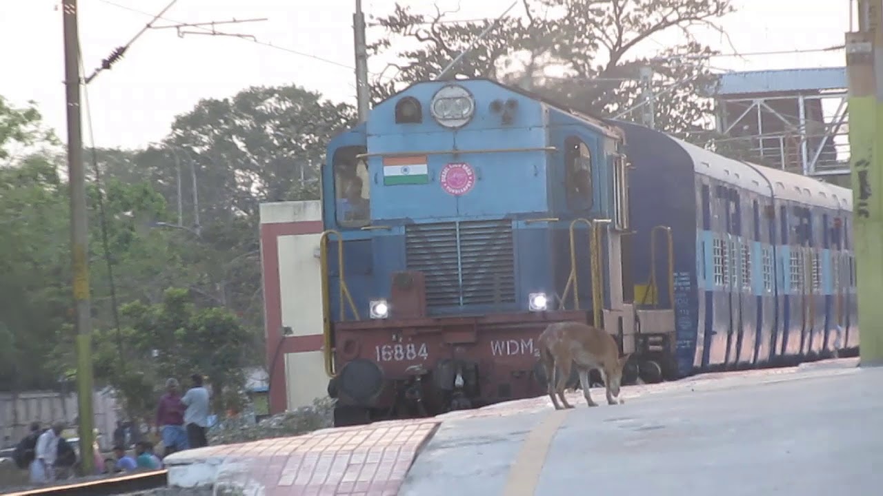 Last run of Legendary WDM 2 diesel locomotive carrying shunting ...