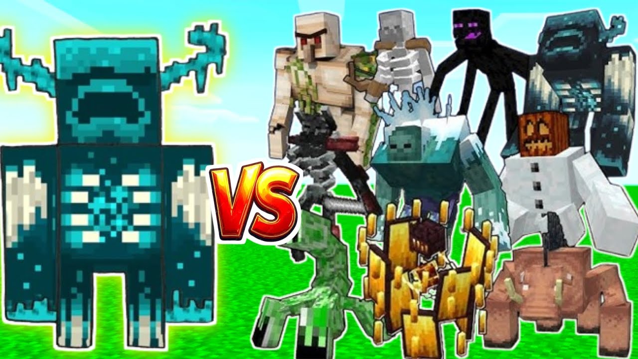 Minecraft Warden vs All Mutant Mobs 😱 | Ultimate Mob Battle | Who Is ...