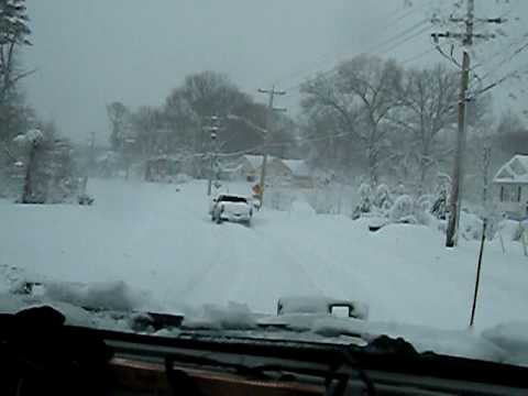 Plowing Feb 5th 2010 Maryland Snow Blizzard - YouTube