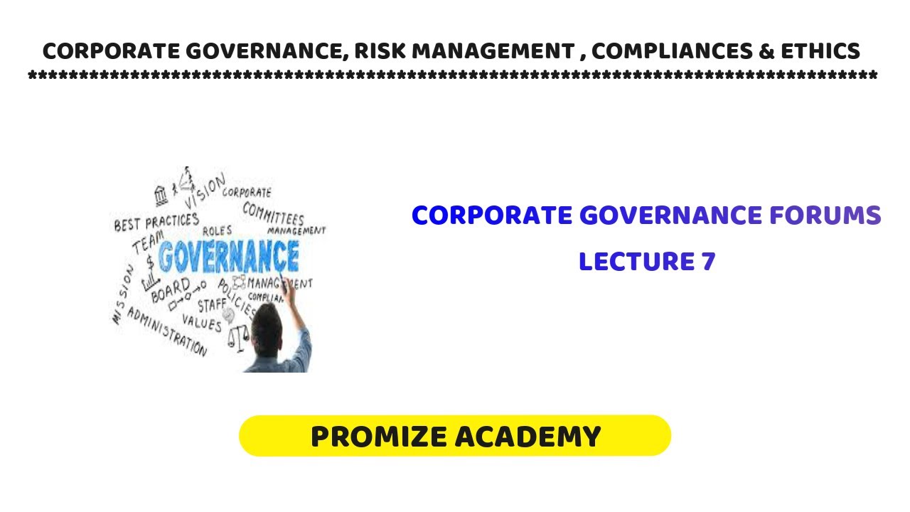CORPORATE GOVERNANCE FORUMS | CORPORATE GOVERNANCE, RISK MANAGEMENT ...