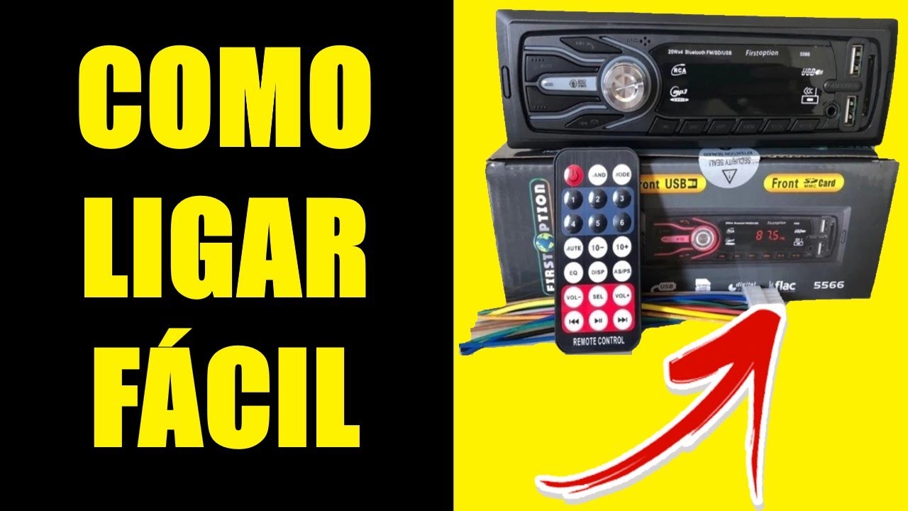 COMO LIGAR RÁDIO FIRST OPTION 5566 #ALANROD - YouTube
