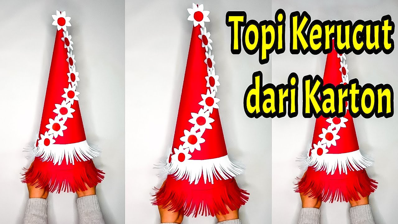 Ide kreatif membuat topi kerucut untuk MOS OSPEK lomba hias 17 Agustus ...