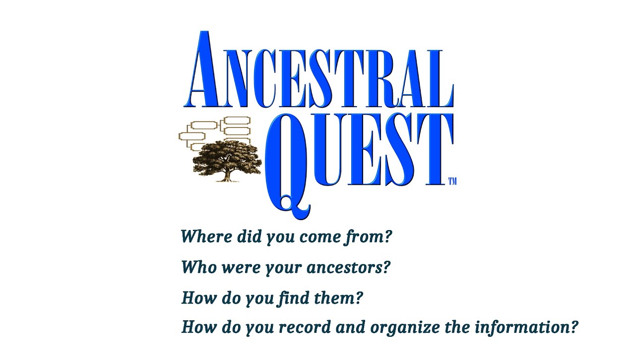 Short Overview of Ancestral Quest - YouTube