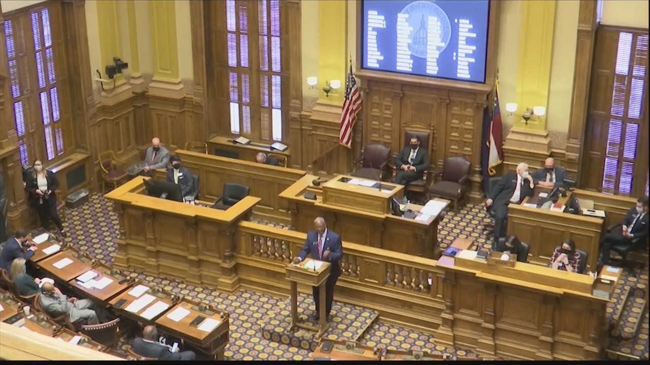 Georgia 2021 legislative session begins - YouTube