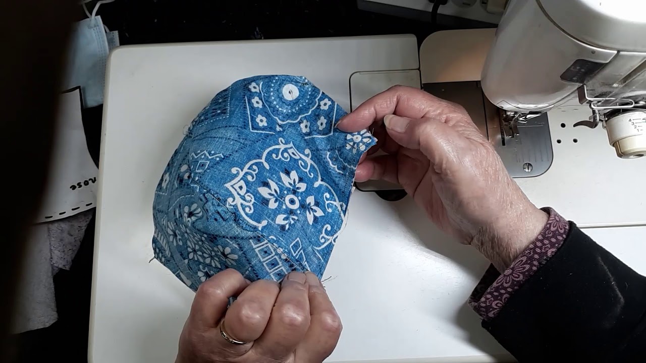 No ear loops face mask - YouTube