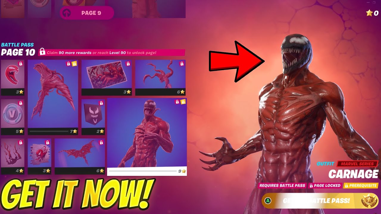 How To Unlock Carnage Skin In Fortnite Season 8! (Fortnite Season 8 ...