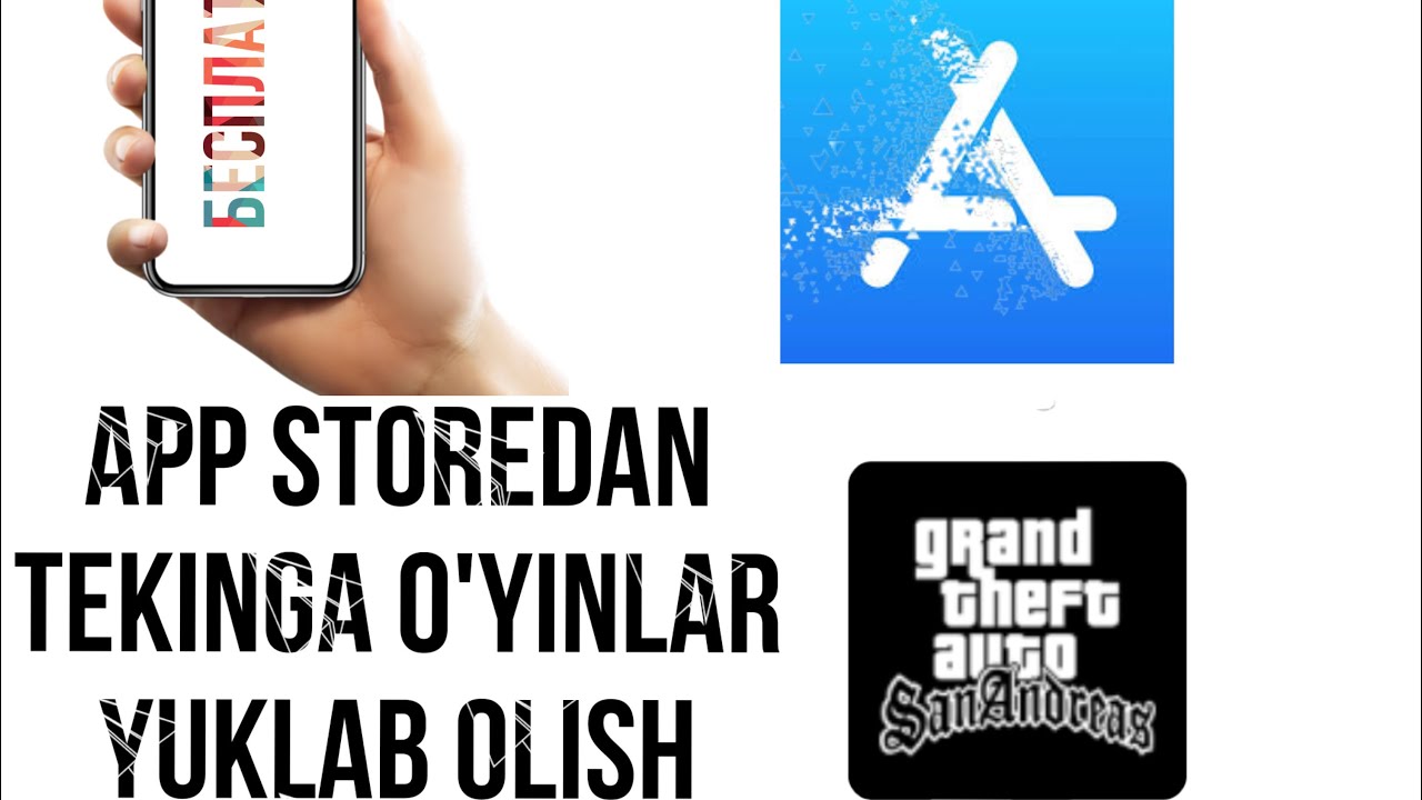 App Storedan Tekinga O’yin programalar yuklash - YouTube