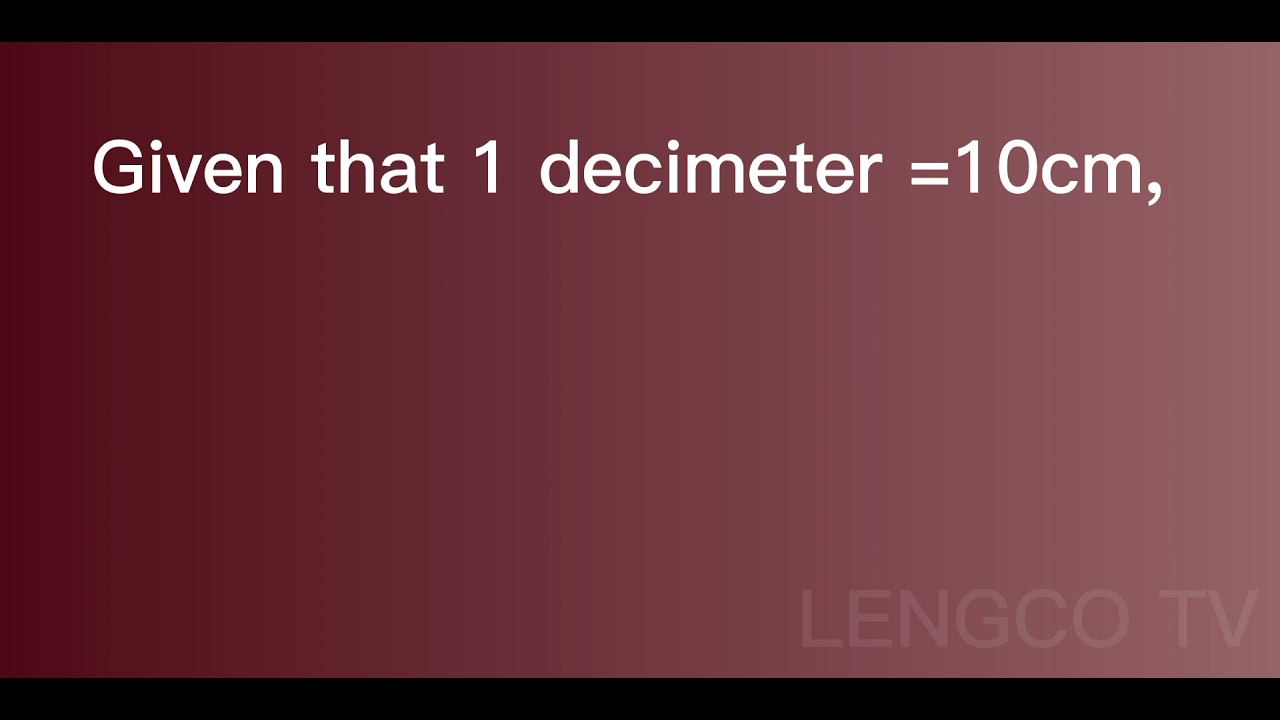 WHICH IS EQUAL TO 75 DECIMETER? PAANO TO SA CIVIL SERVICE EXAM - YouTube