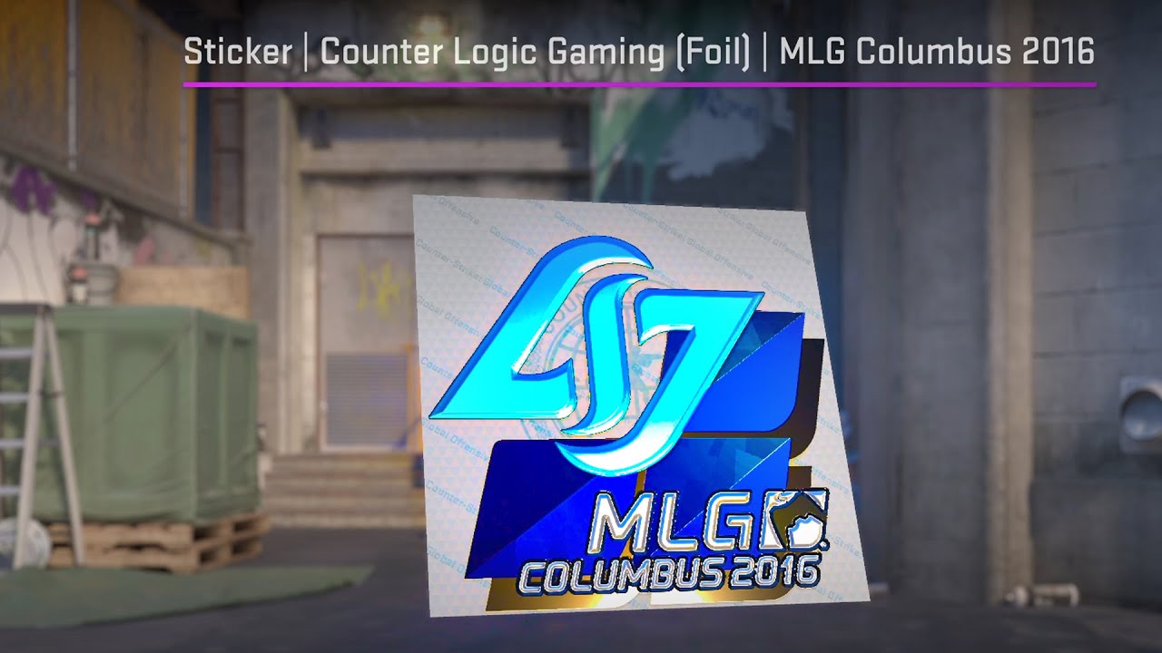 CS2 Updated COUNTER LOGIC GAMING MLG Columbus Foil Sticker - YouTube