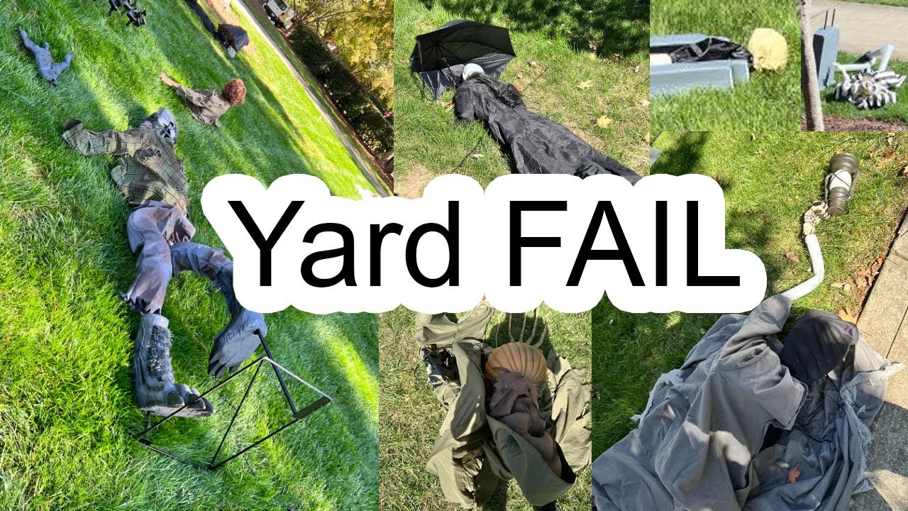 Halloween Animatronic Yard Fail - YouTube