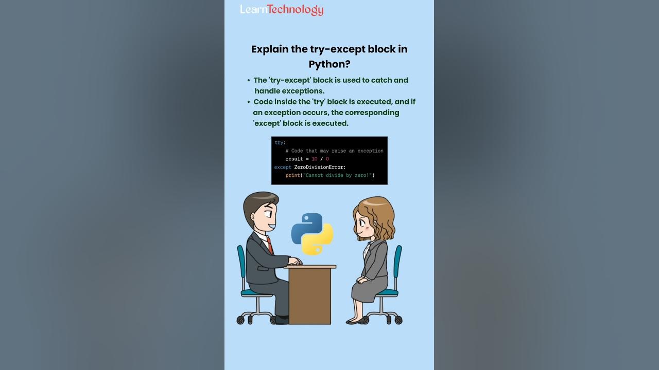Try Except Block In Python Python Interview Question Python
