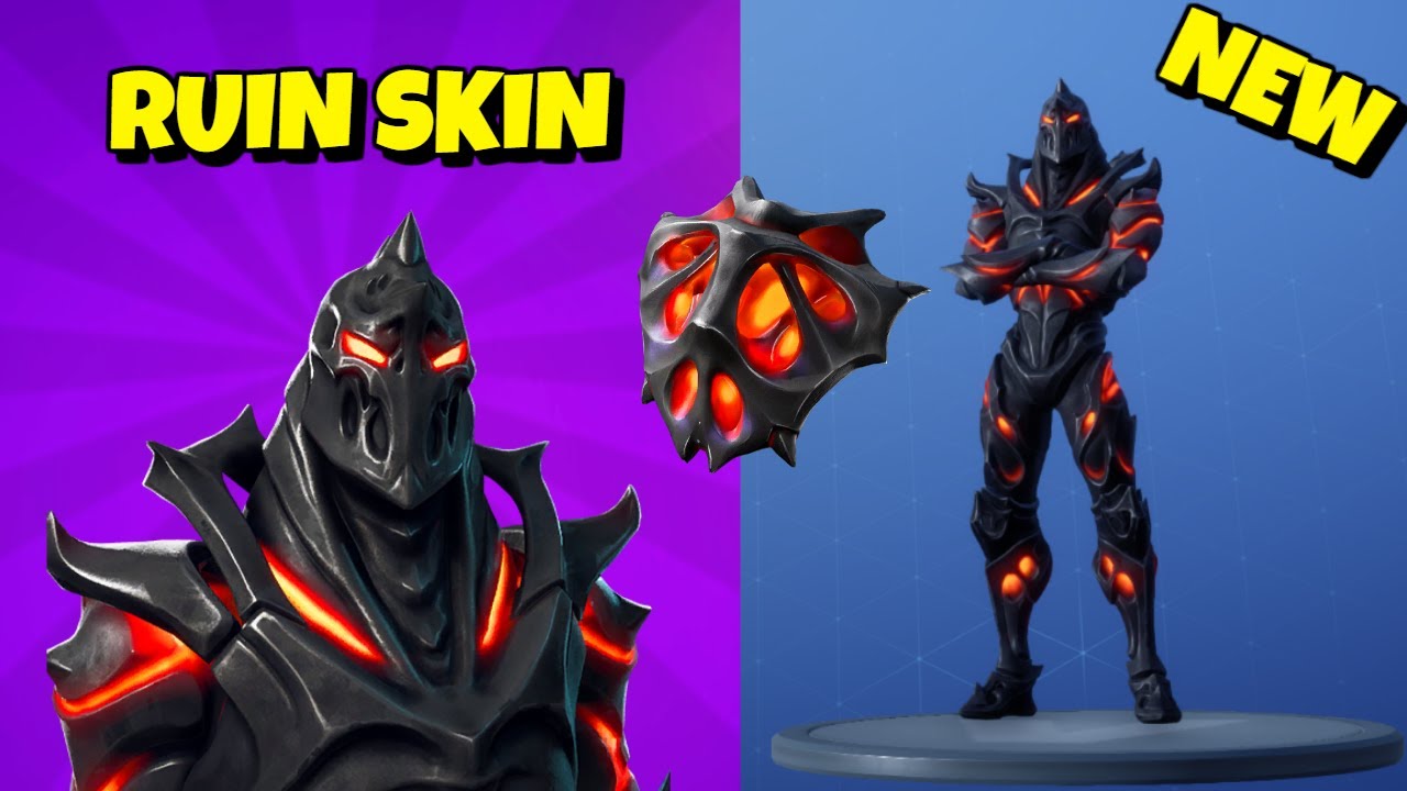 New Week 8 RUIN SKIN + PICKAXE In-Game Fortnite - YouTube