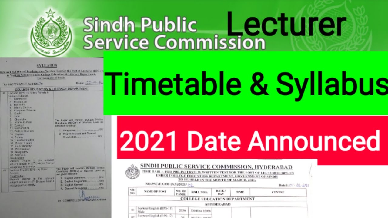 Timetable & Syllabus for Lecturer | Timetable | Syllabus | Lecturer ...