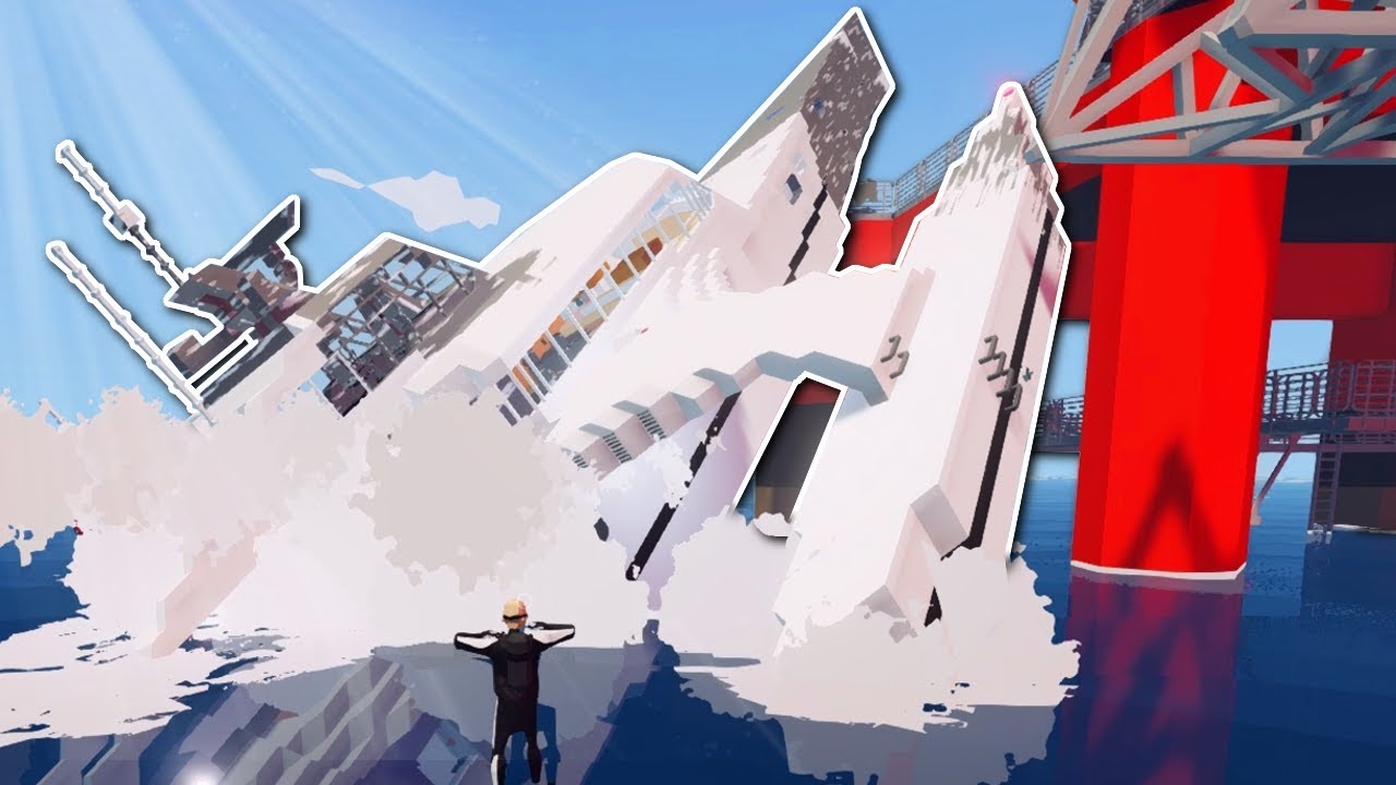 YACHT CRASHES INTO OIL RIG! - Stormworks Multiplayer Gameplay - YouTube