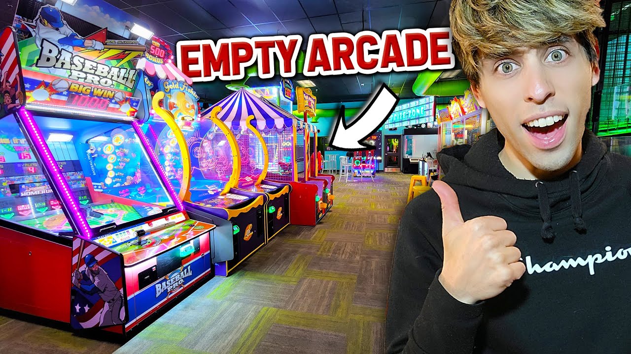 I Had An ENTIRE Arcade To Myself & This Happened.. - YouTube