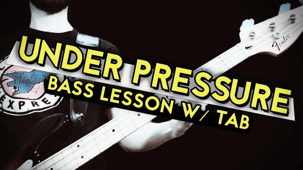 Queen - Under Pressure (Bass Lesson w/tab) - YouTube