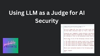 Purple Teaming AI Systems: LLM as a Judge for AI Security